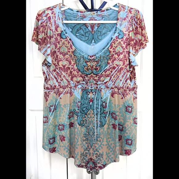 Unity World Wear | Tops | Unity World Wear X Green Sky Blue Wine ...